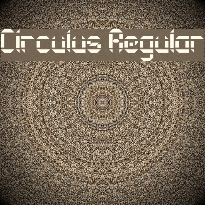 Circulus Regular Font - FFonts.net