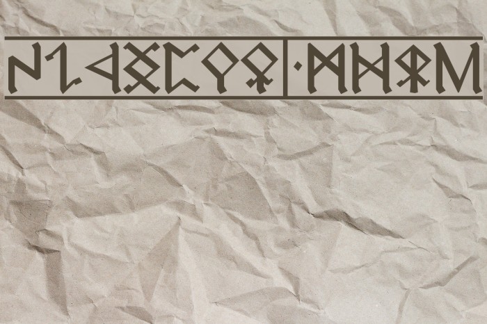 Cirth Erebor 1 Font - FFonts.net