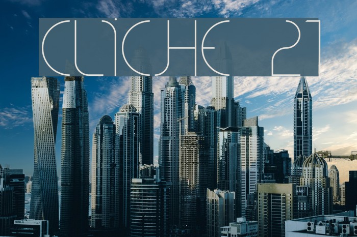 CLiCHE 21 Font - FFonts.net