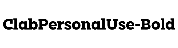 ClabPersonalUse-Bold Font | Download for Free - FFonts.net ClabPersonalUse-Bold Font | Download for Free - FFonts.net