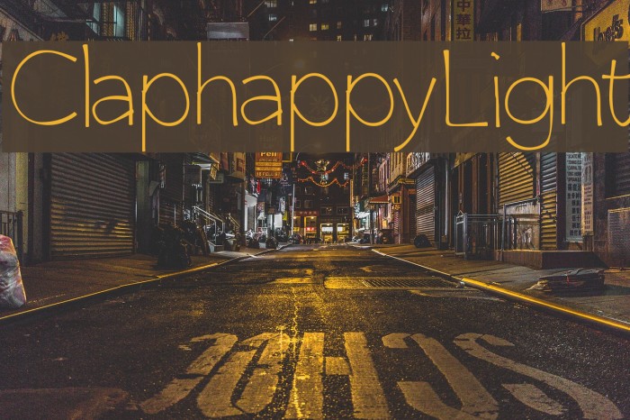 ClaphappyLight Font - FFonts.net