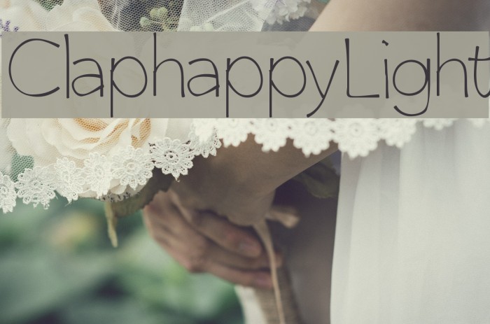 ClaphappyLight Font - FFonts.net
