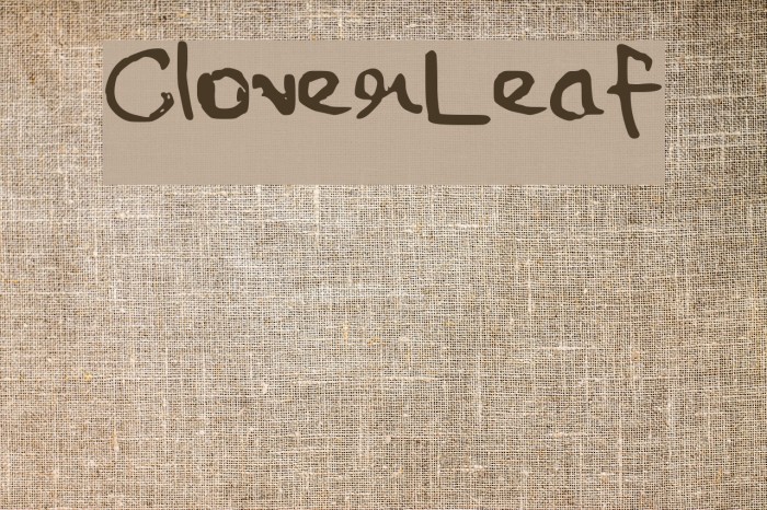 CloverLeaf Font - FFonts.net
