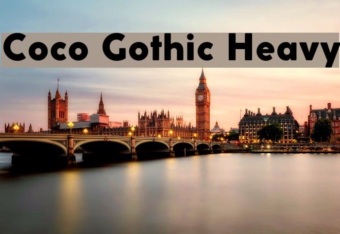 Coco Gothic Heavy Font - FFonts.net