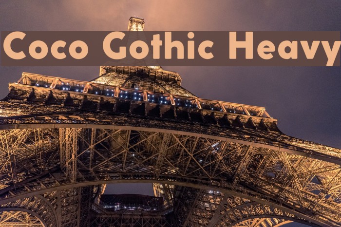 Coco Gothic Heavy Font - FFonts.net