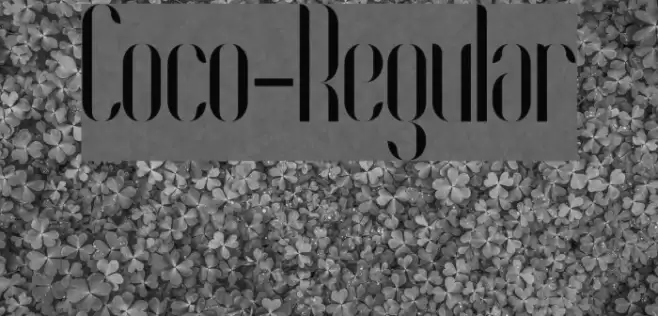 Coco-Regular Font - Free Download (TTF/OTF) | FFonts.net