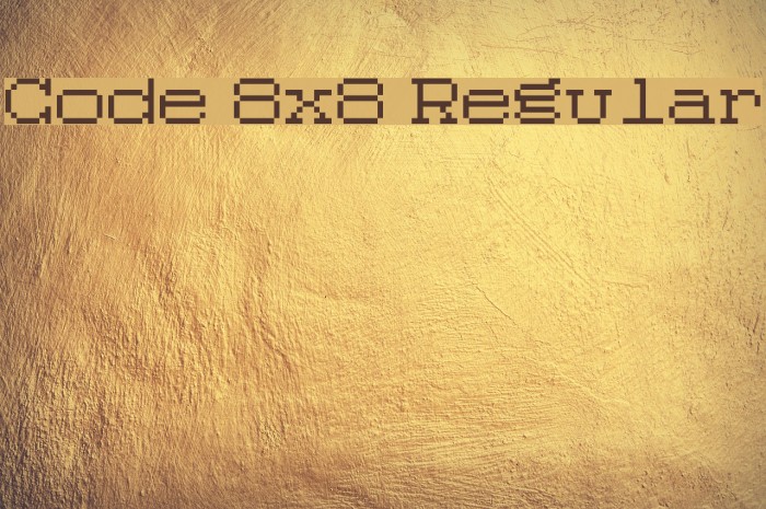 Code 8x8 Regular Font - FFonts.net
