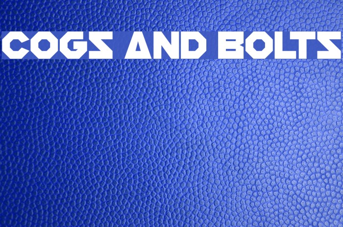 Cogs And Bolts Font - FFonts.net