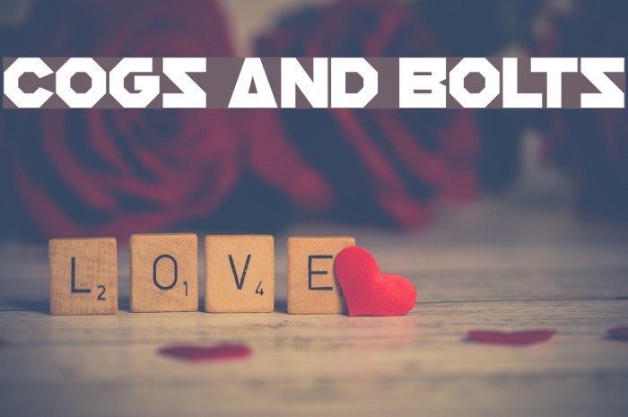 Cogs And Bolts Font - FFonts.net