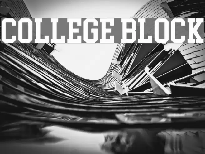 College Block Font - Free Download (TTF/OTF) | FFonts.net