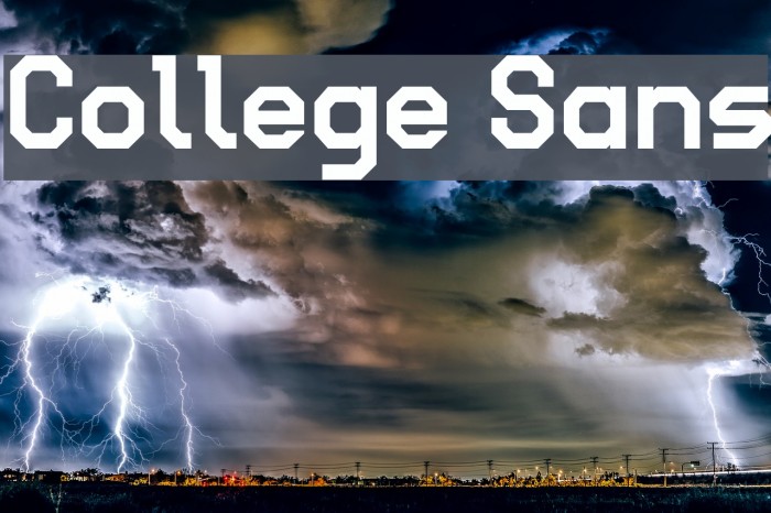 College Sans Font - FFonts.net