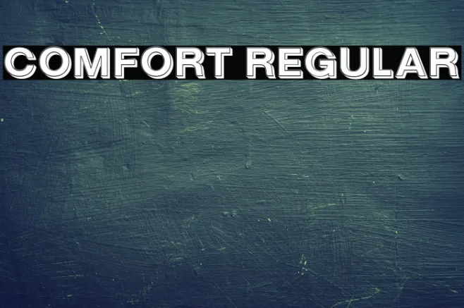 Comfort Regular Font | Free Download (TTF/OTF) | FFonts.net