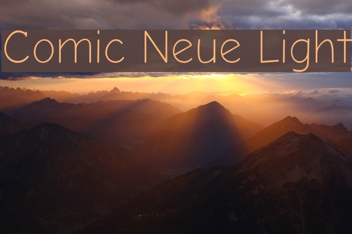 Comic Neue Light Font - free fonts download