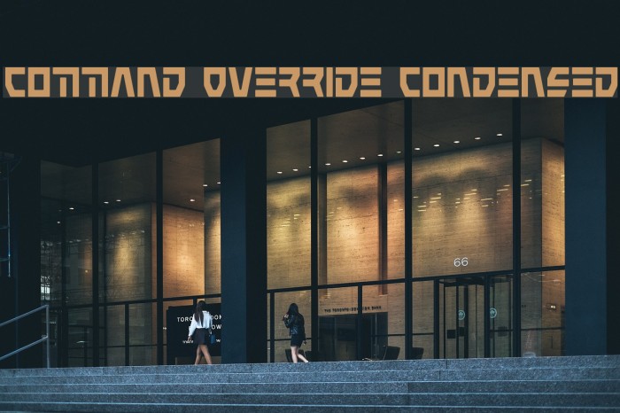 Command Override Condensed Font - FFonts.net