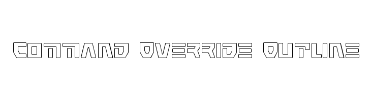 Command Override Outline Font