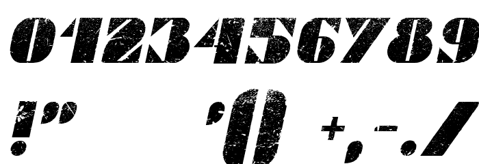 Commanders Grunged Italic Font - FFonts.net