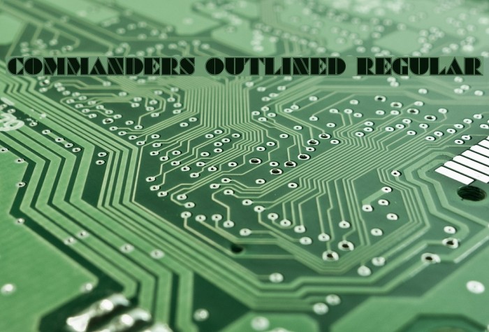Commanders Outlined Regular Font - FFonts.net