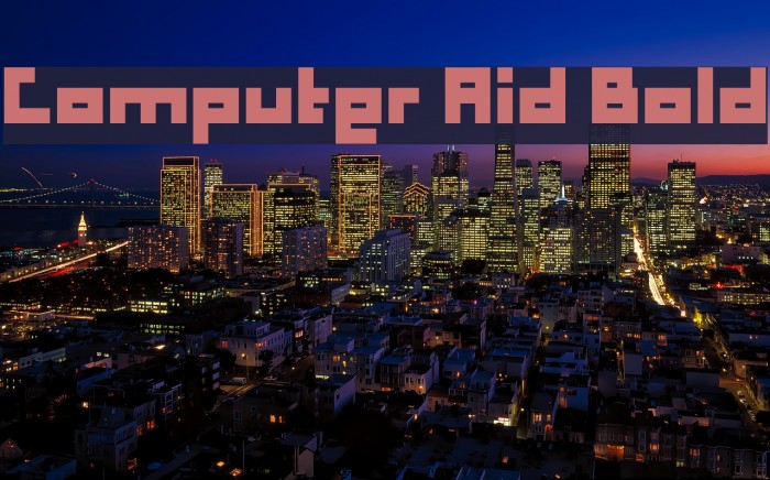 Computer Aid Bold Font - FFonts.net