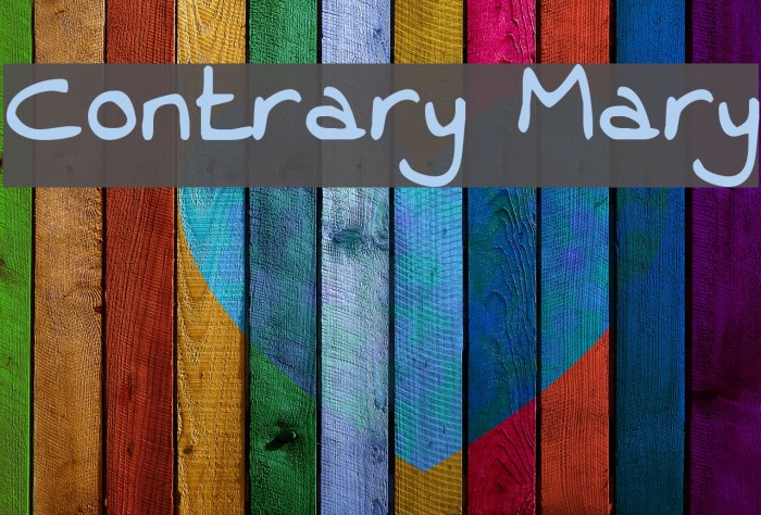 Contrary Mary Font - FFonts.net