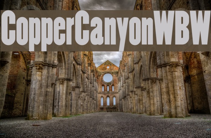 CopperCanyonWBW Font - FFonts.net