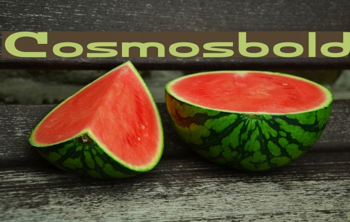Cosmosbold Font - FFonts.net