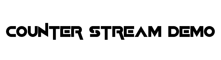 Counter Stream Demo Font - FFonts.net Counter Stream Demo Font - FFonts.net
