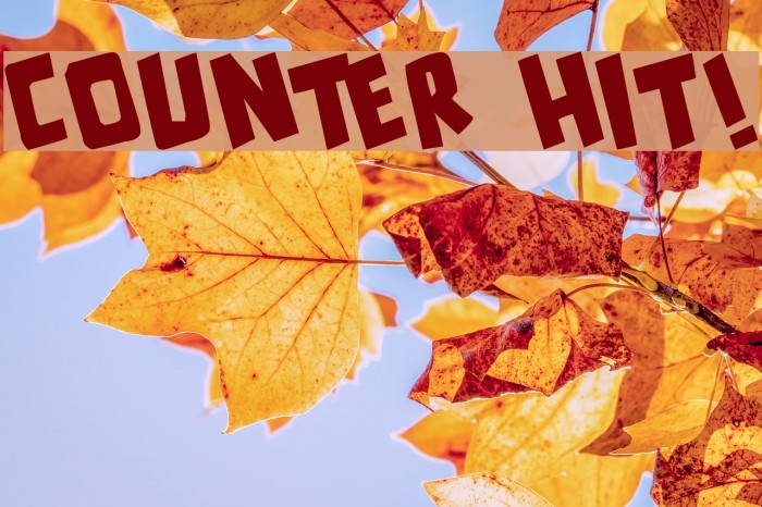 counter hit! Font - FFonts.net
