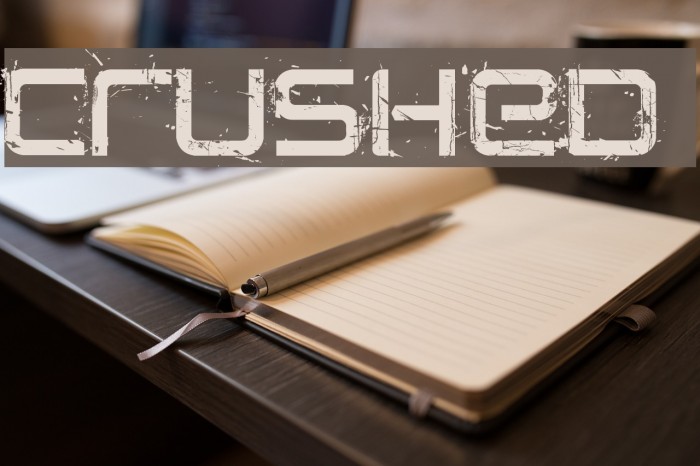 CRUSHED Font - FFonts.net