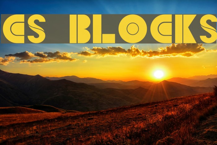 CS Blocks Font - FFonts.net