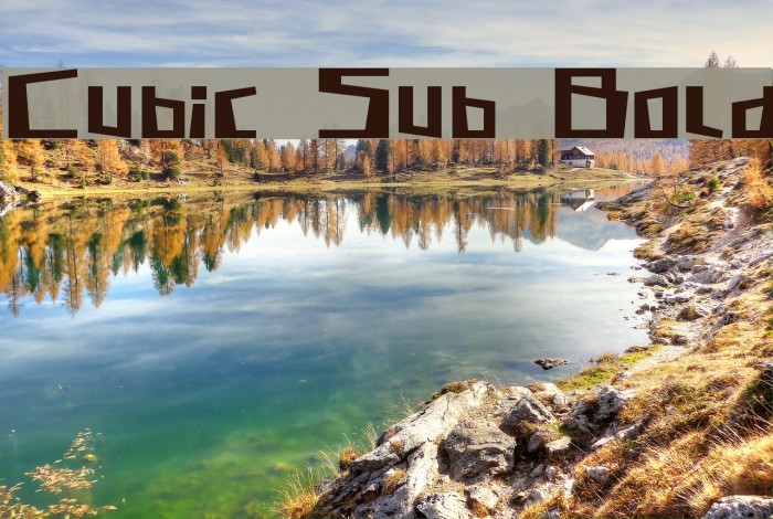 Cubic Sub Bold Font - FFonts.net