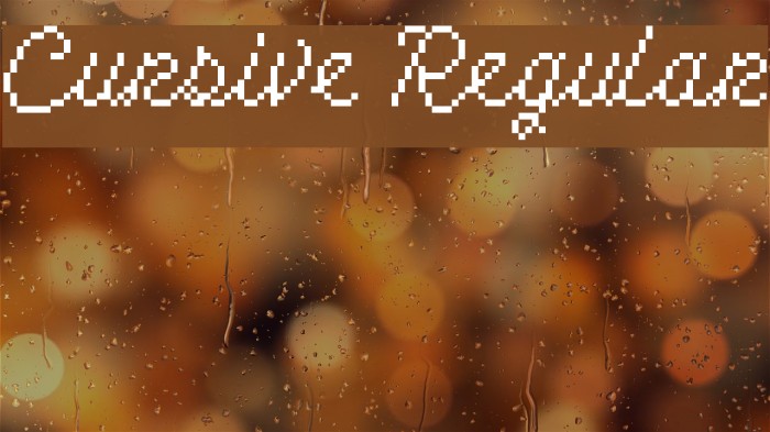 Cursive Regular Font - FFonts.net