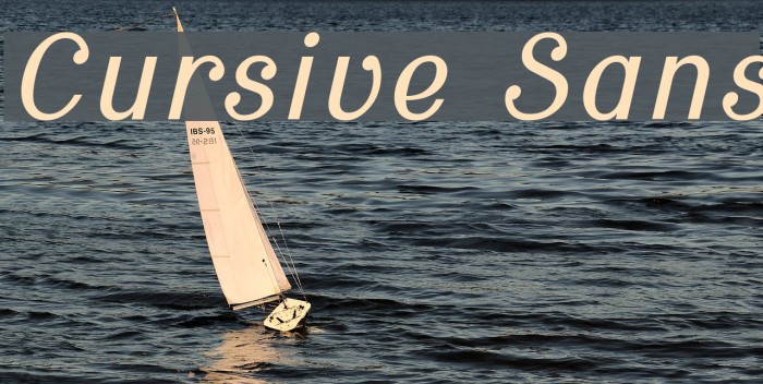 Cursive Sans Font - FFonts.net