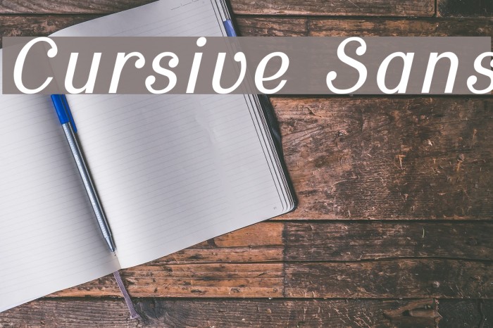 Cursive Sans Font - FFonts.net