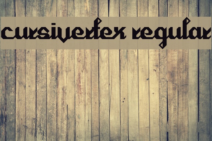 Cursivertex Regular Font - FFonts.net
