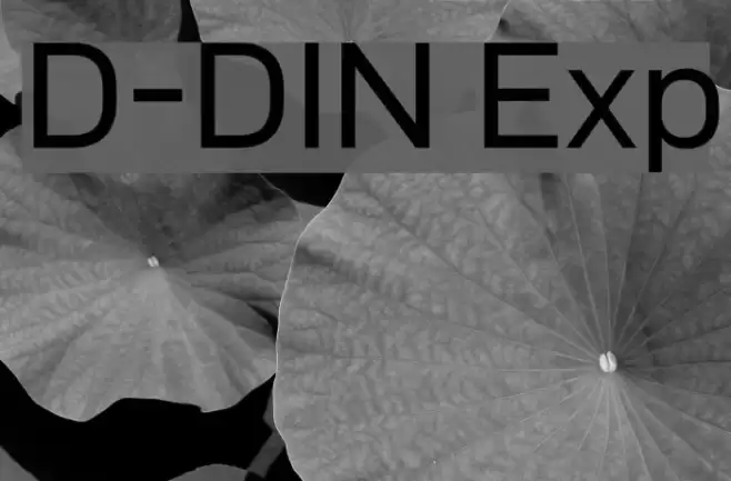 D-DIN Exp Font | Details & Characters — FFonts.net
