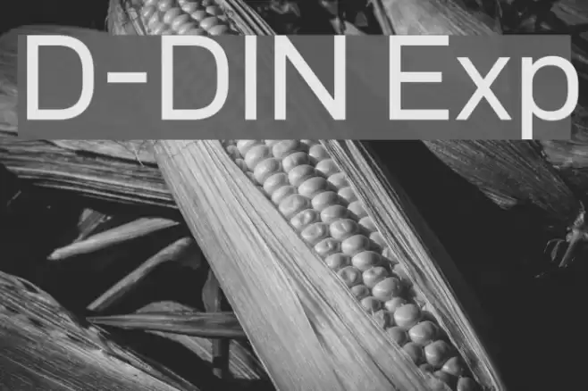 D-DIN Exp Font | Details & Characters — FFonts.net