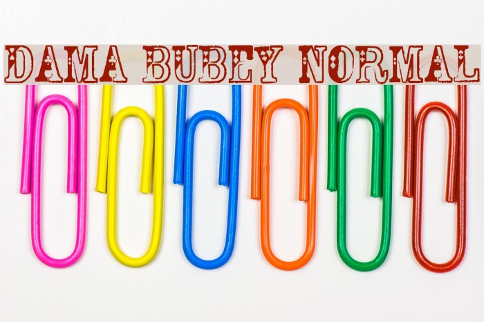 Dama Bubey Normal Font - FFonts.net