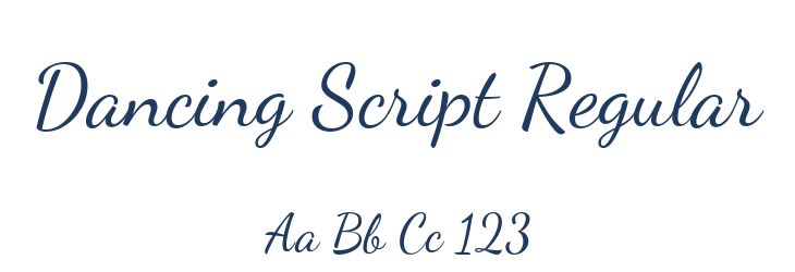 Dancing Script Regular Font FFonts