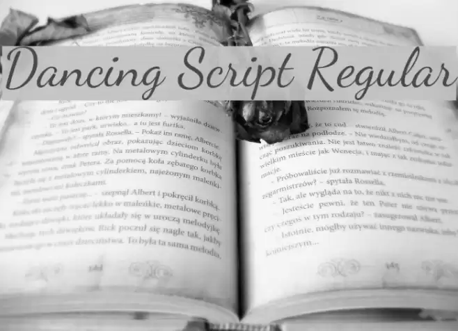Dancing Script Regular Font | Details & Characters — FFont