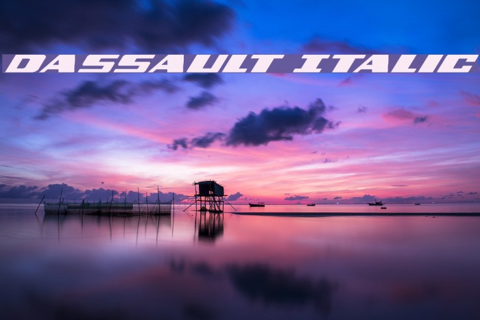 Dassault Italic Font - FFonts.net