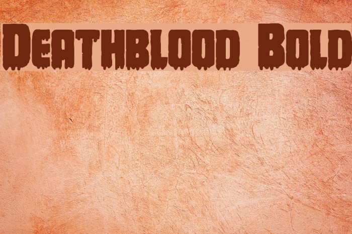 Deathblood Bold Font - FFonts.net