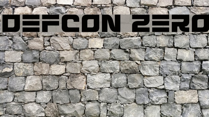 Defcon Zero Font - FFonts.net
