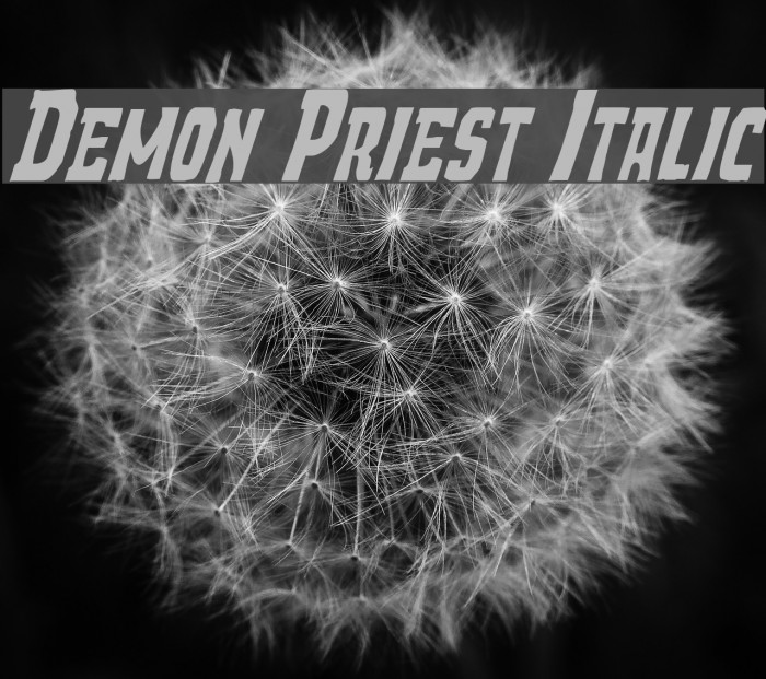 Demon Priest Italic Font - FFonts.net