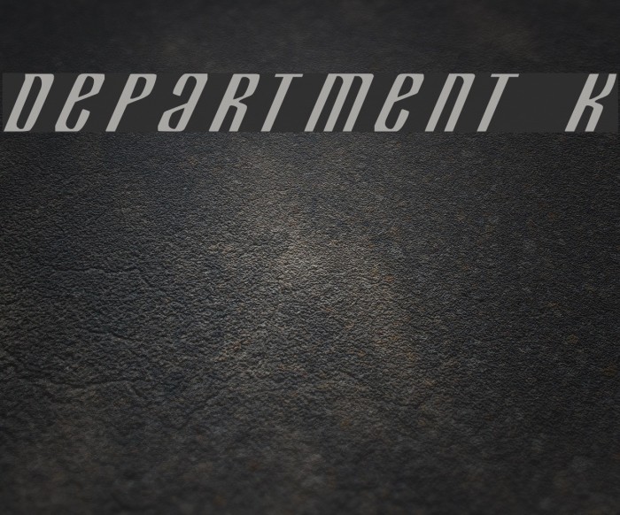 Department K Font - FFonts.net