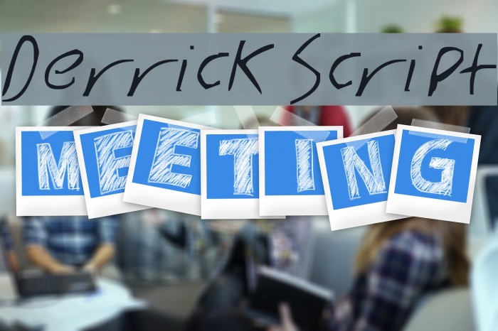 Derrick Script Font - FFonts.net