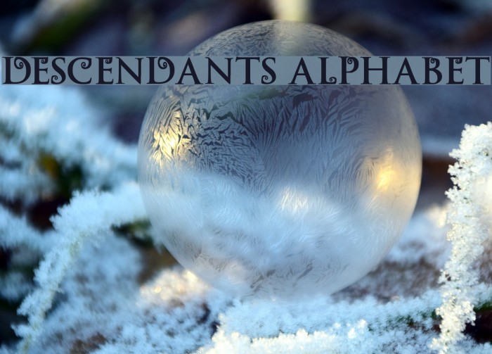Descendants Alphabet Font - FFonts.net