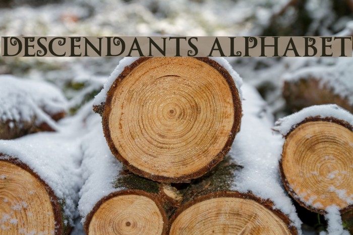 Descendants Alphabet Font - FFonts.net
