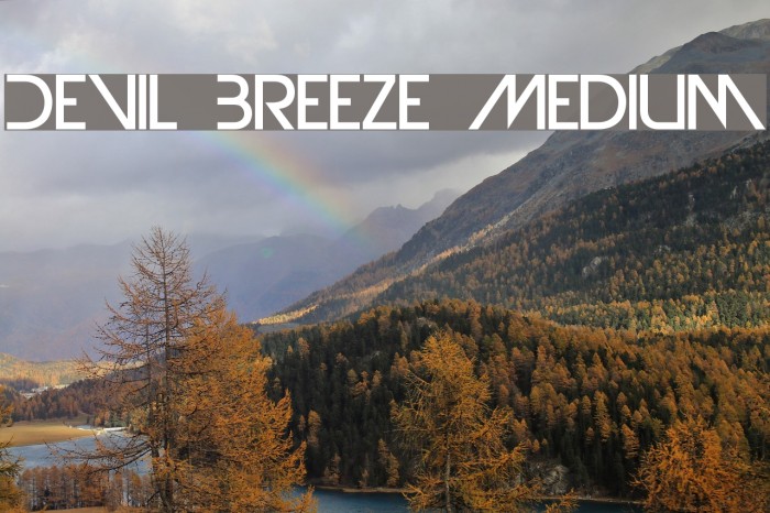 Devil Breeze Medium Font - FFonts.net