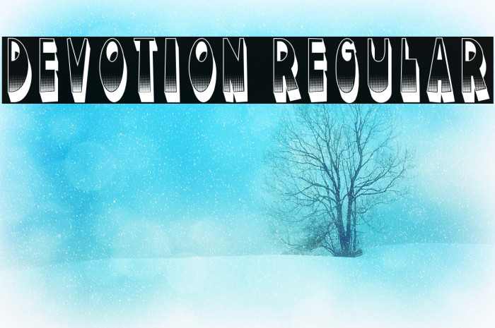 Devotion Regular Font - FFonts.net