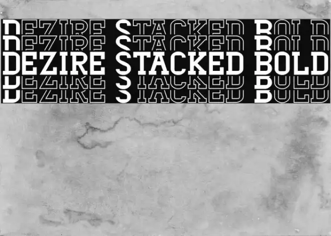Dezire Stacked Bold Font | Free Download (TTF/OTF) | FFonts.net
